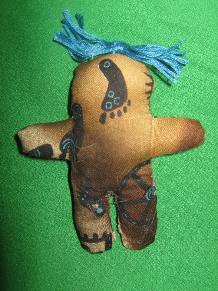 POCKET PAL -VOODOO DOLL-POPPET-HANDMADE- 4 1/4" BROWN | eBay