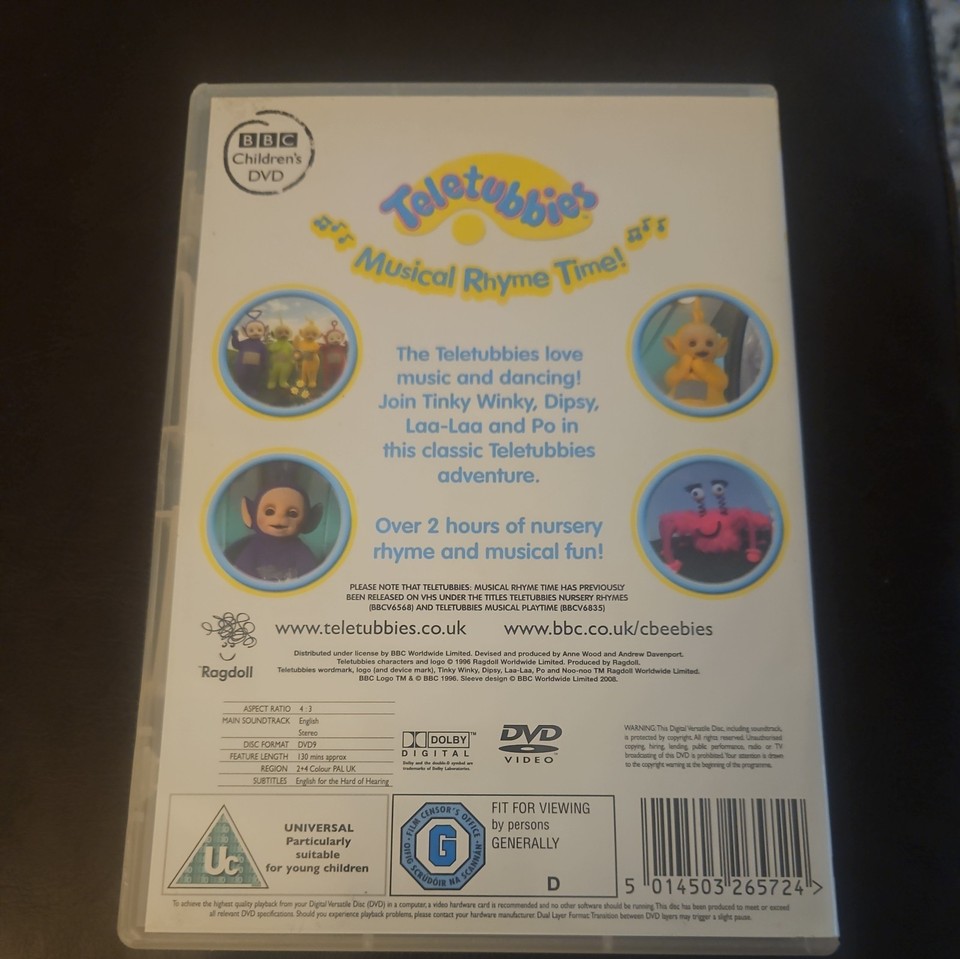 Teletubbies - Musical Rhyme Time! [DVD] - DVD LWVG The Cheap Fast Free ...