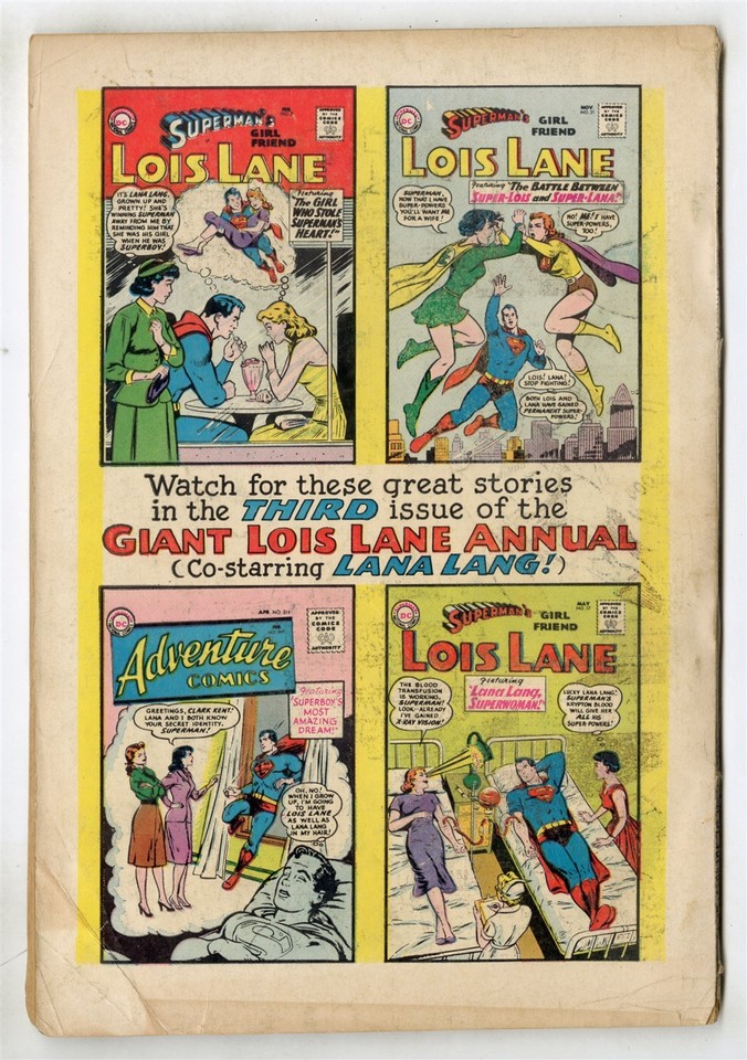 Eighty Page Giant #1 G+ 2.5 off-white pages Superman DC 1964 No Reserve ...