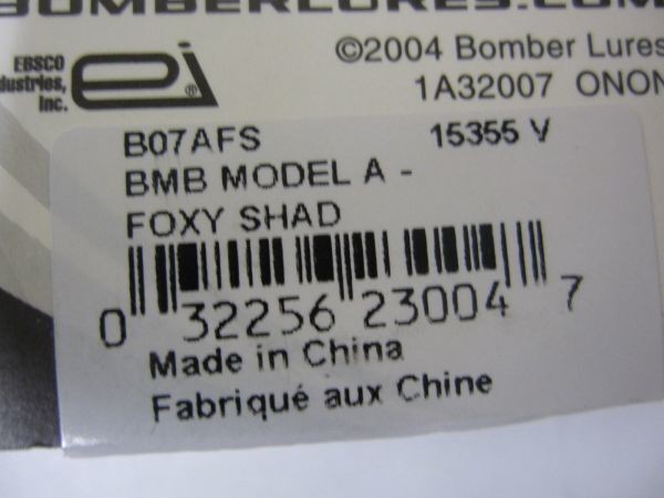 Bomber Model A 7A FS New B07A BOMBER Lures | eBay UK