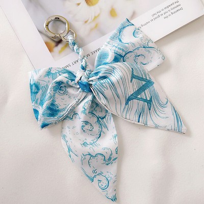 Fashion Scarves Key Rings Exquisite Ribbon Bowknot Keychain Bag Pendant ...