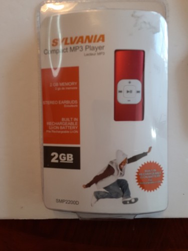 🌴 NEW! Sylvania 2GB Compact MP3 Player RED SMP2200D | eBay