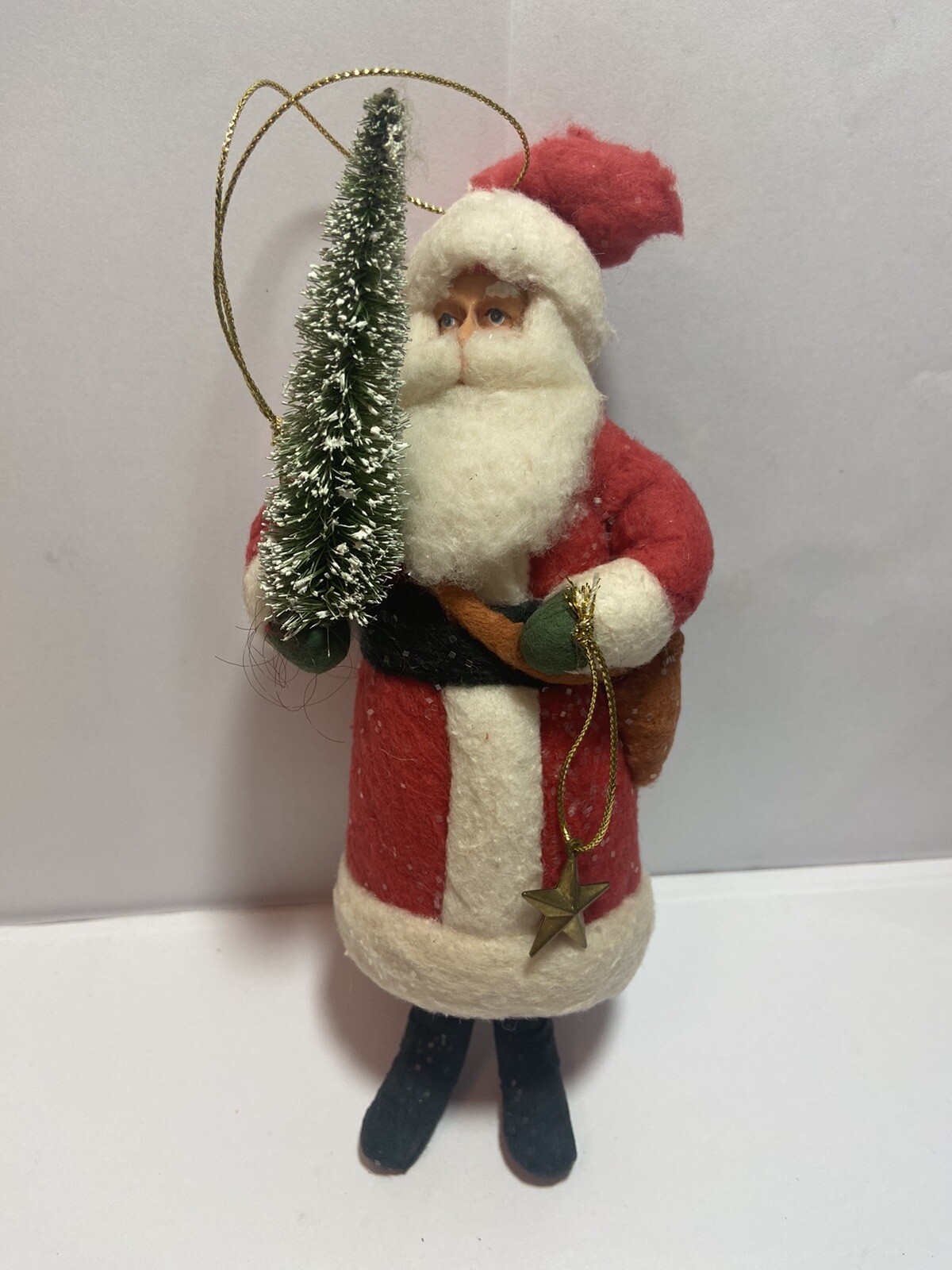 Vintage 70s Santa Claus Figurine Ornament Decoration w Bottlenose ...
