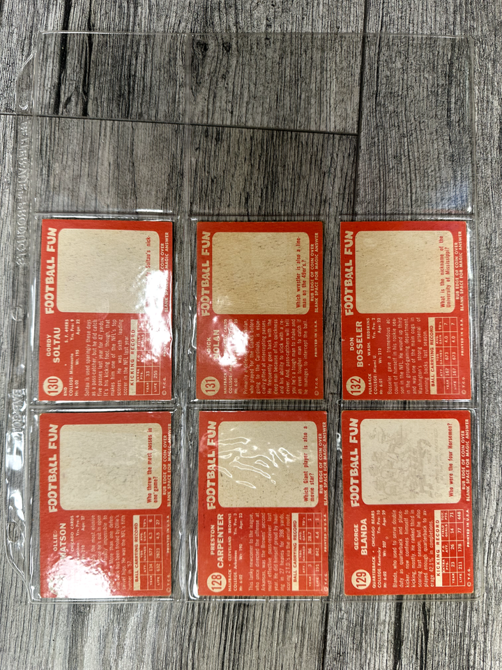 1958 Topps Football Complete Set (132 Cards) w/ Pack Wrapper Jim Brown ...