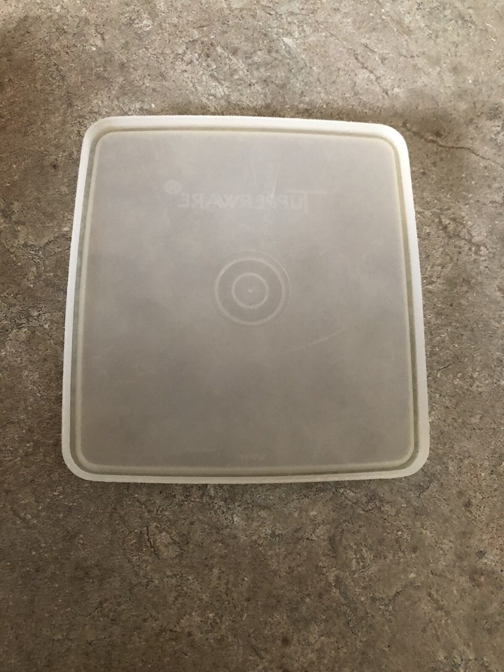 Tupperware Square Sandwich Container Lid Sheer/Clear #671 EUC! | eBay