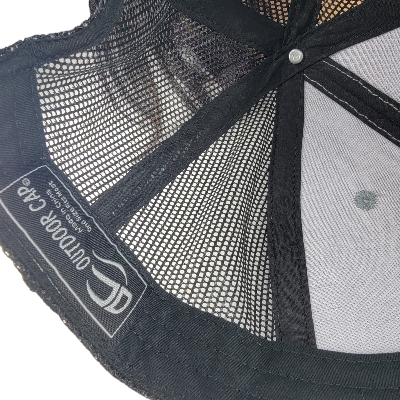 Scheels Outfitters Truckers Snapback Baseball Cap Hat Grey Black | eBay