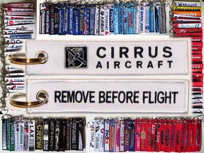 Keyring CIRRUS AIRCRAFT white tag keychain for pilots | eBay