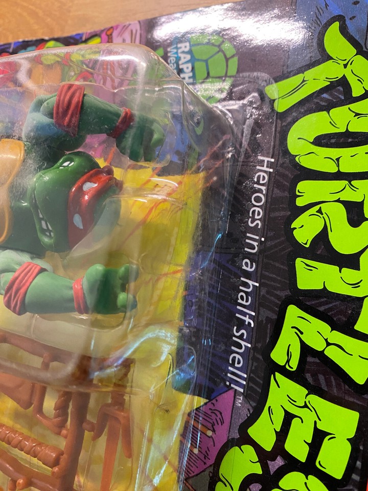 TMNT Raphael 1988 10 Back MOC Unpunched Playmates Figure | eBay