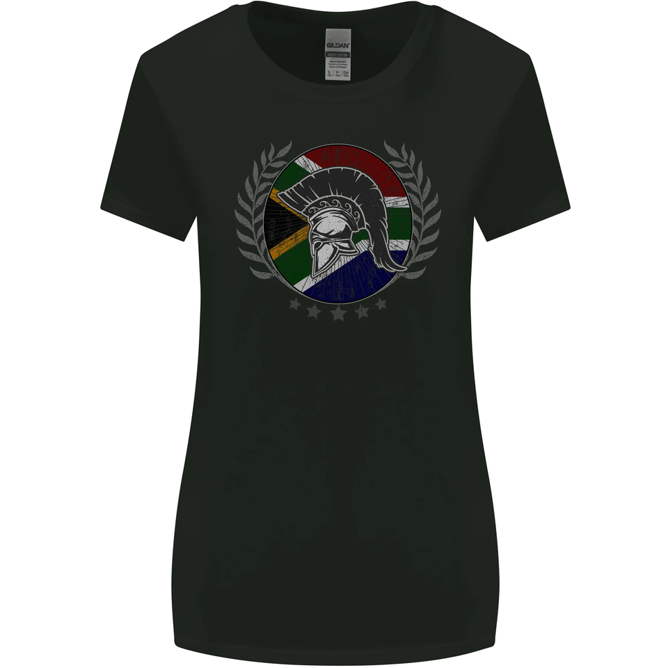 South Africa Bodybuilding Gym Training African Womens Wider Cut T-Shirt ...
