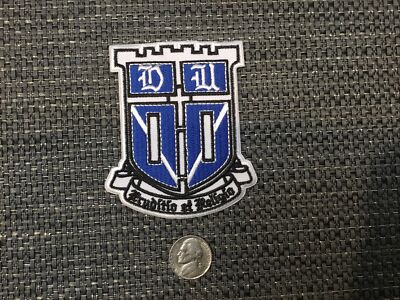 DUKE UNIVERSITY BLUE DEVILS vintage iron on embroidered patch 3" X 2.5 ...