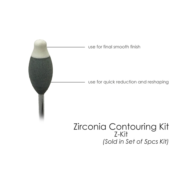 Zirconia Contouring Kit For Zirconia green state / pre-sintered ...