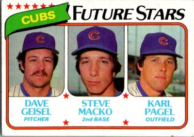 1980 Topps #676 Dave Geisel / Steve Macko / Karl Pagel RC CUBS | eBay