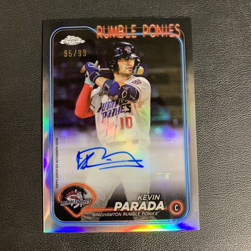 2024 Topps Chrome Pro Debut Kevin Parada Refractor Auto /99 New York ...