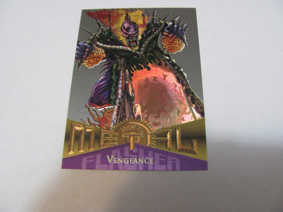 1995 Fleer Marvel Metal Silver Flasher Cards. Complete Your Set! 1-138 ...