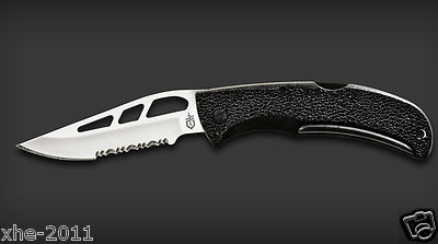 Authorized Gerber USA Made E-Z-Out Skeleton Serrated Folding Pocket ...