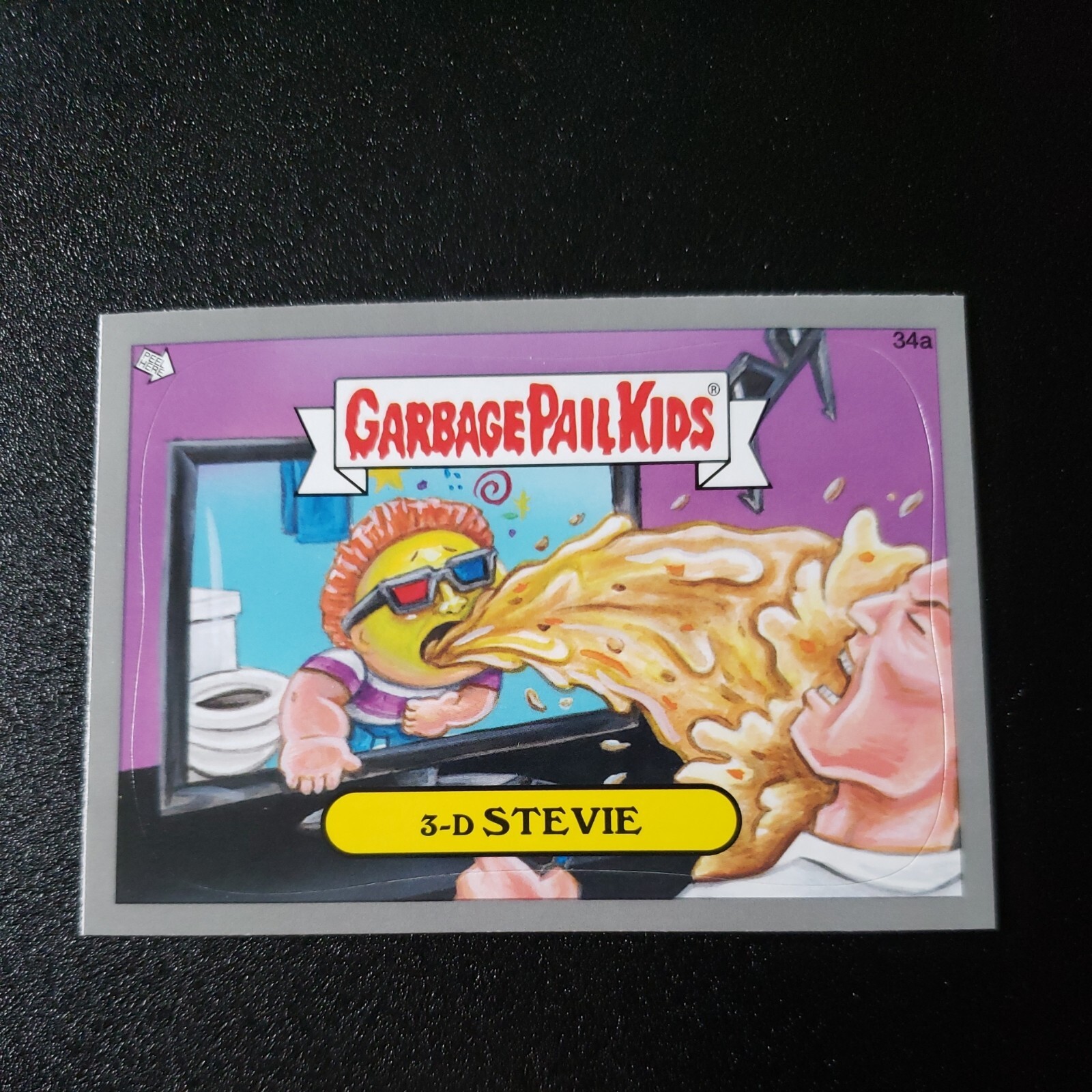 3-D STEVIE 34a GARBAGE PAIL KIDS 2012 Brand New Series 1 BNS1 SILVER ...