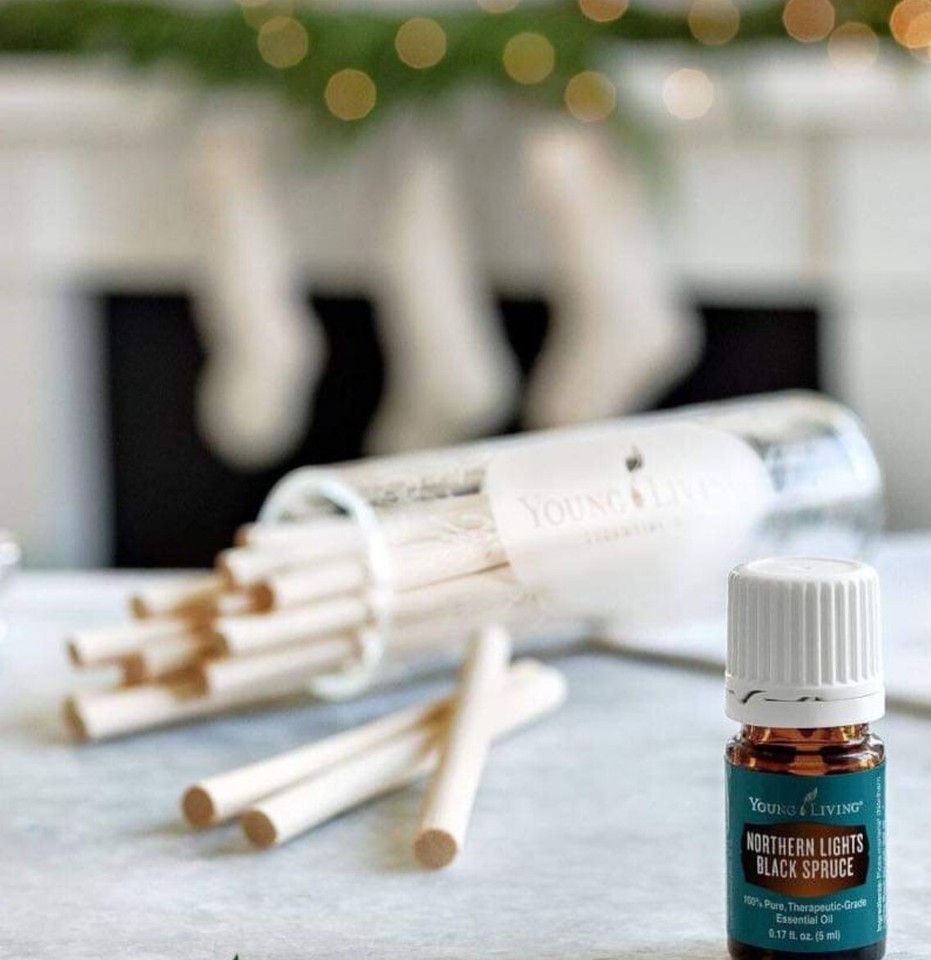 Young Living Northern Lights Black Spruce 5ml/Rattan Tree Scent Sticks ...