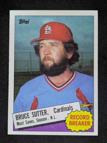 1985 Topps #9 Bruce Sutter St. Louis Cardinals Card | eBay