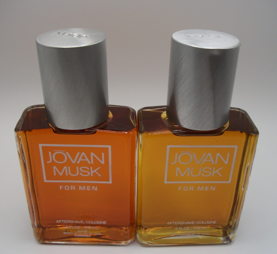 Lot of 2 Vintage Jovan Musk For Men Aftershave Cologne Splash 4 oz ...