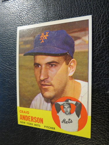 1963 TOPPS BASEBALL SET, #59 Craig Anderson, New York Mets, EX | eBay