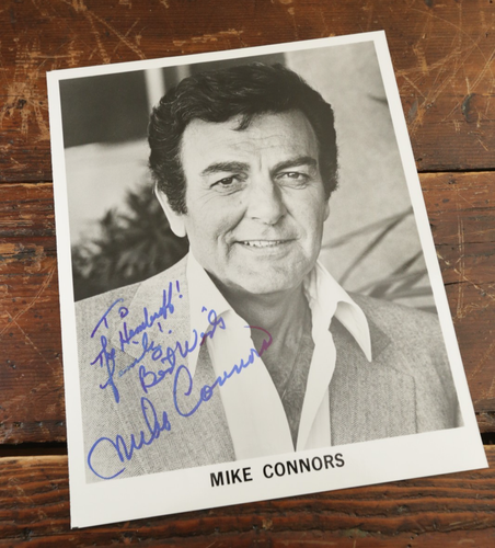 MIKE CONNORS Actor Mannix 8x10 AUTOGRAPHED As Is Unverified NO COA | eBay