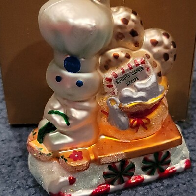 Pillsbury Doughboy Christmas Ornament 2002 Holiday Cookie Recipe | eBay