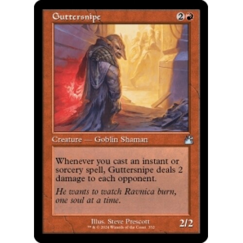 GUTTERSNIPE (RETRO FRAME) X4 Ravnica Remastered Magic MTG MINT CARD | eBay