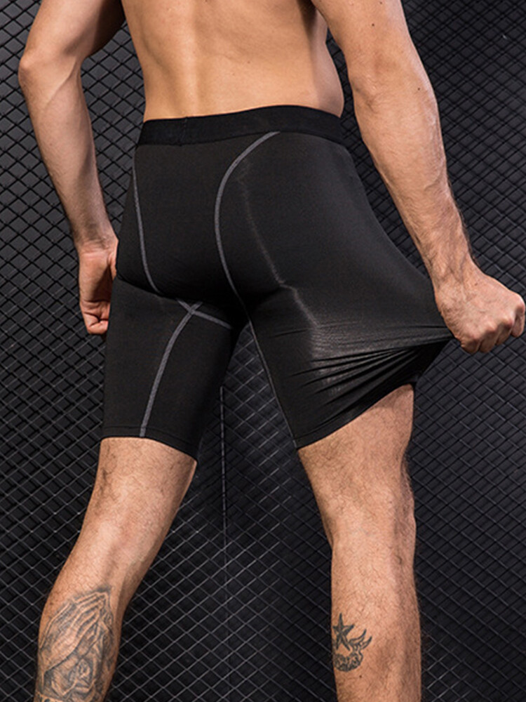 Men Compression Shorts Briefs Skin Base Layer Tight Gym Under Pants ...