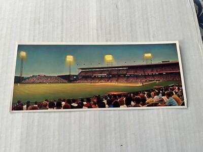 1989 Crosley Field Bill Goff Twilight Lithograph 9x4in. Cincinnati Reds ...