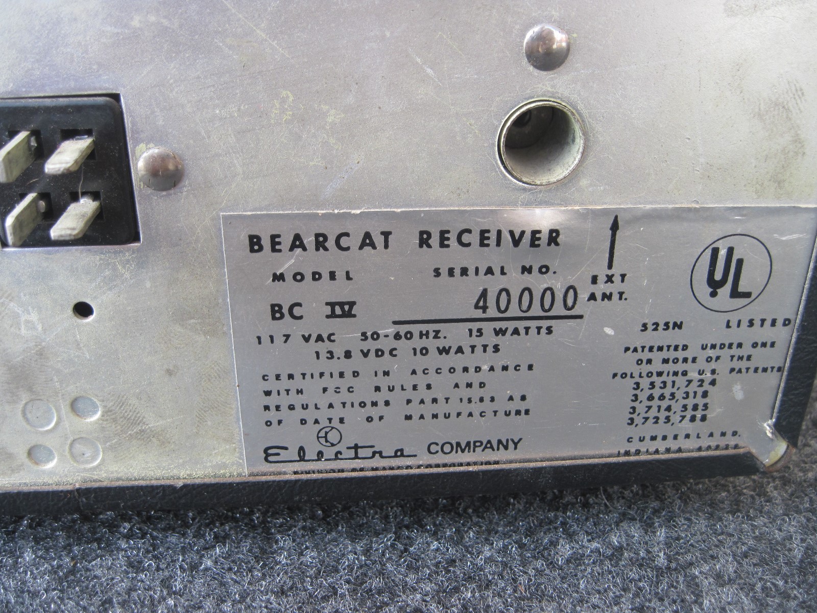 BEARCAT IV ELECTRA POLICE SCANNER | eBay