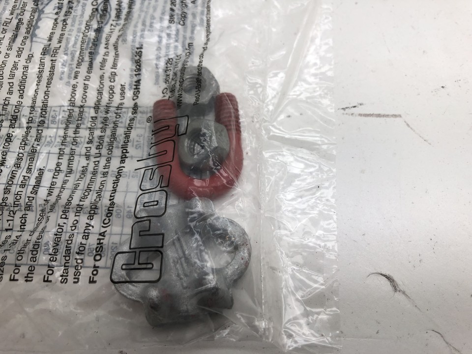 (QTY 6) 3465T12 CROSBY FORGED WIRE ROPE CLAMP, 3/16" MCMASTER-CARR | eBay