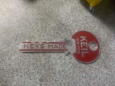 KEIL KEY Large Advertising KEYS MADE HERE NEW YORK | eBay