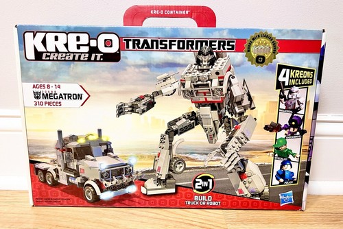 COMPLETE SET K-REO 30688 Transformers Megatron Building Blocks 2-in1 ...