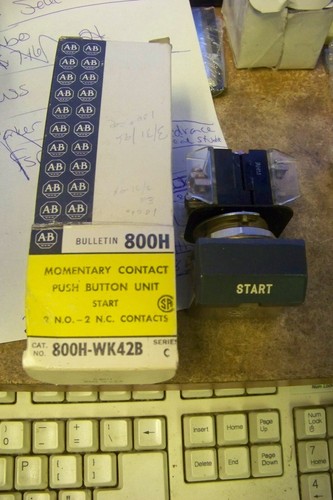 allen bradley 800H-WK42B momentary contack push button unit | eBay