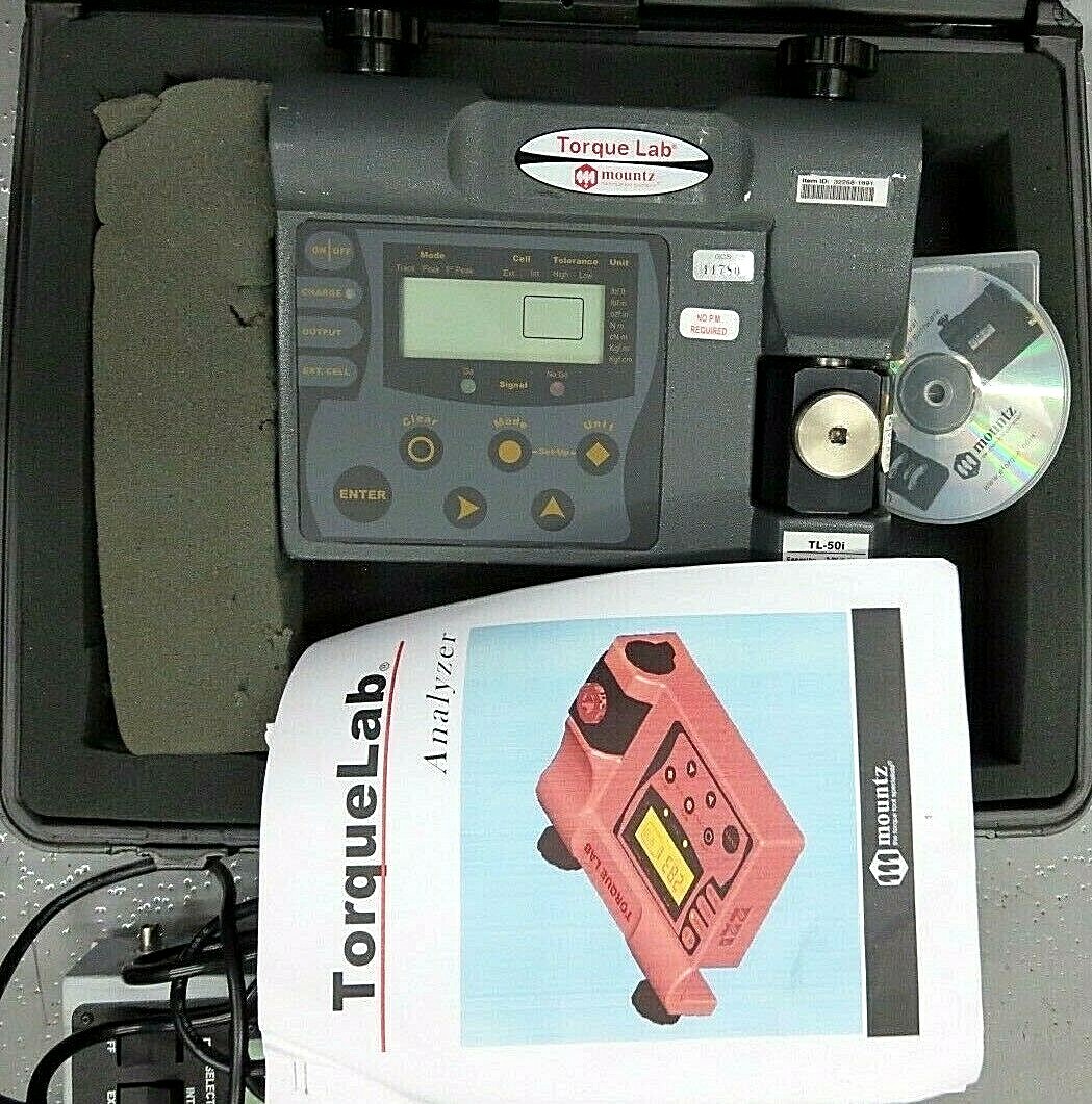 Mountz Torque Lab TL-50i Torque Lab Analyzer (12 VDC @ 500mA, 5-50 LBF ...