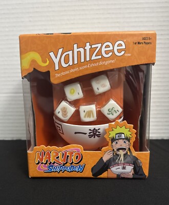 Yahtzee Naruto Shippuden Ramen Bowl Dice Shake Game New in Box Age 8 ...