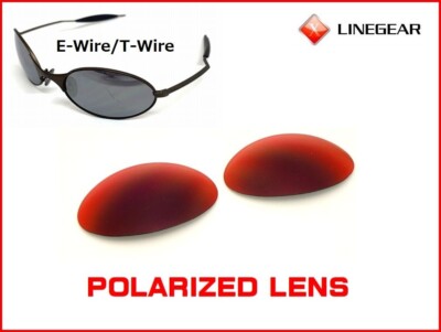 LINEGEAR Red Mirror - Polarized Lens for Oakley E-WIRE/T-WIRE [EW/TW-RM ...