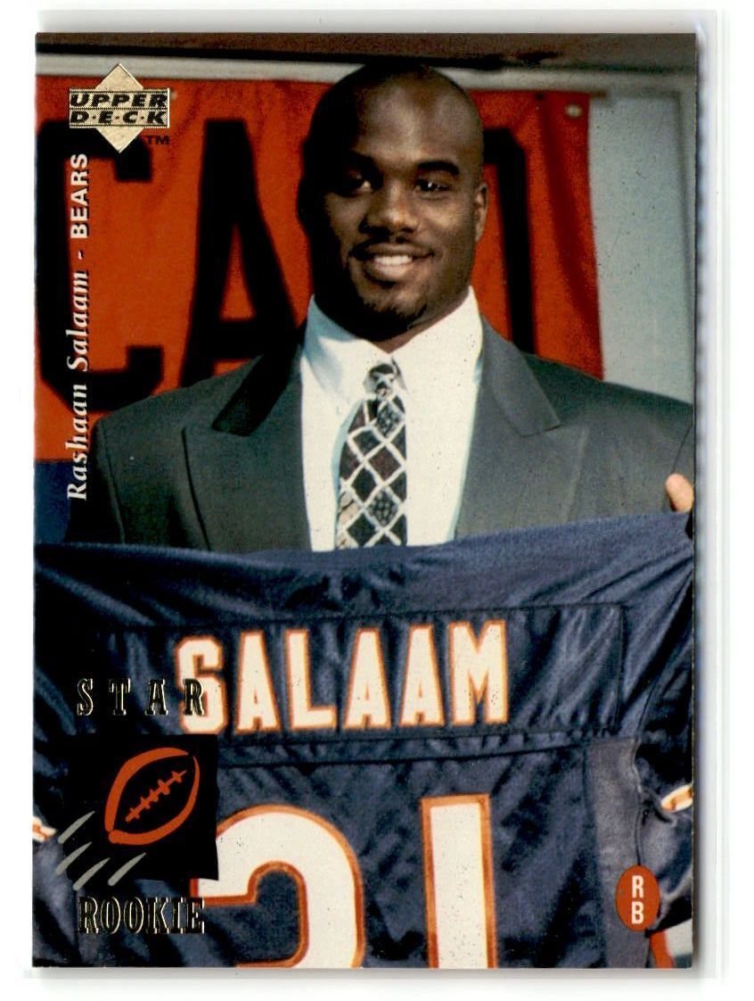 Rashaan Salaam RC Chicago Bears 1995 Upper Deck #18 | eBay
