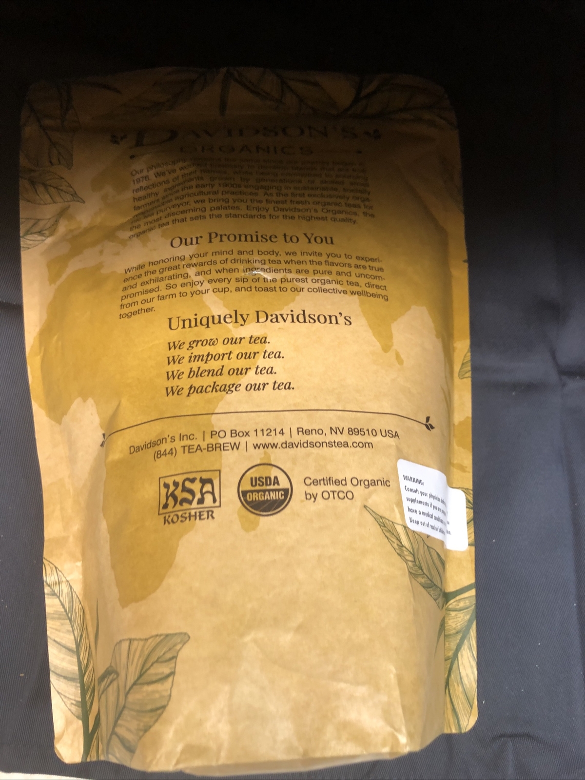 Davidson's Tea Ayurvedic Infusions Sleep BULK Tea 16 Ounce Free2dayship ...