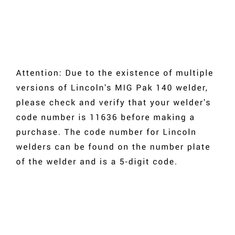 10 ft Spool Gun Replacement w/ Bonus fit Linc. MIG Pak 140 MIGPak 11636 ...