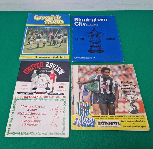Vintage 1960s 1970s 1980s 1990s Football Programme Job lot Bundle | eBay UK