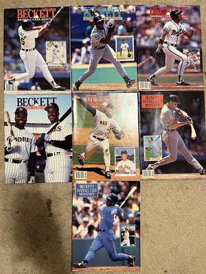 1991, 92, & 93, BECKETT BASEBALL MONTHLY MAGAZINE LOT OF 23 VINTAGE ...