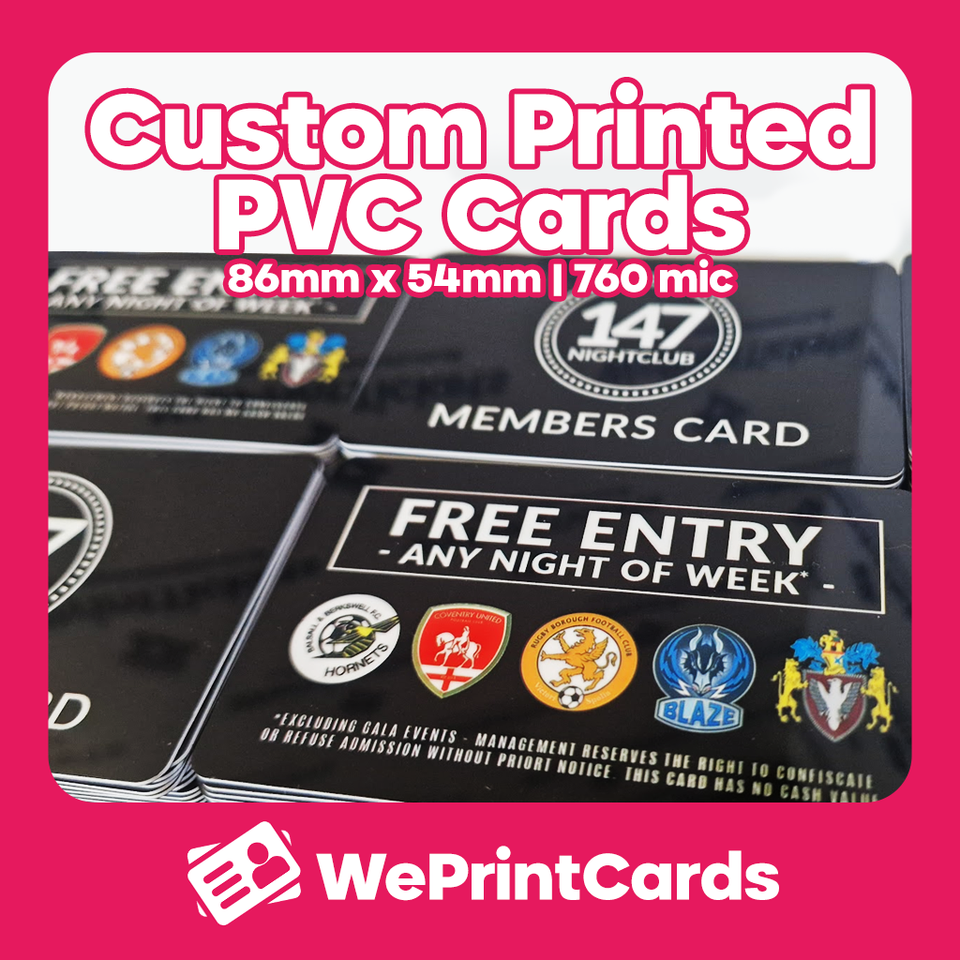 Custom Printed Plastic ID Loyalty Cards from £2.49 each (Cheapest Cards ...