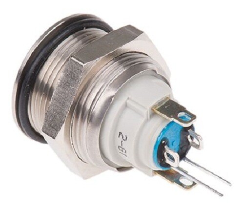 Apem AV SERIES PUSH BUTTON SWITCH 2A Latching IP65, Panel Mount ...