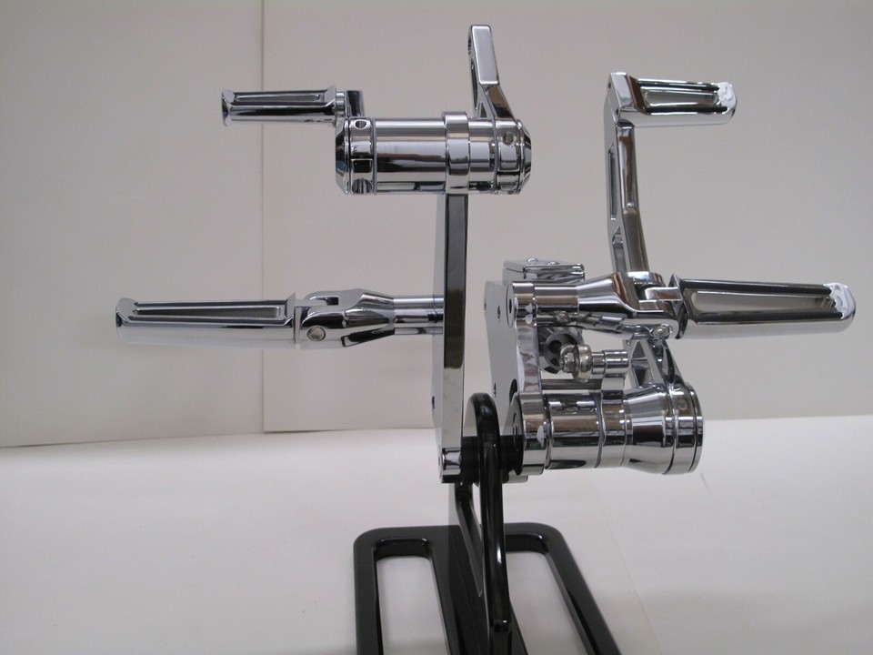 OUTLAW CYCLE PRODUCTS 82-94 FXR CHROME FORWARD CONTROLS HARLEY FXRS/P/T ...