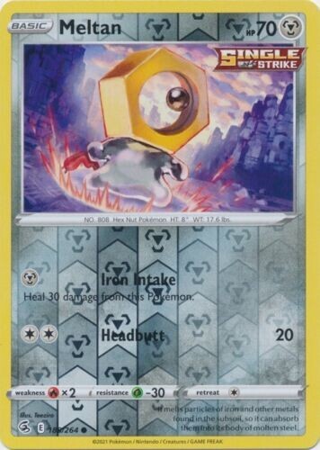 Meltan Reverse Holo Pokemon Fusion Strike TCG Card 188/264 | eBay