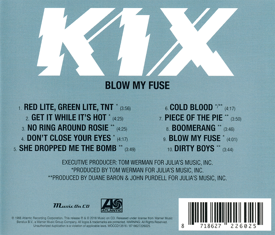 KIX ~ Blow My Fuse (1988) CD 2019 Music On CD Europe •• NEW •• | eBay