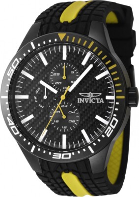 Invicta Racing GMT Quartz Black Dial Men's Watch 47554 | eBay
