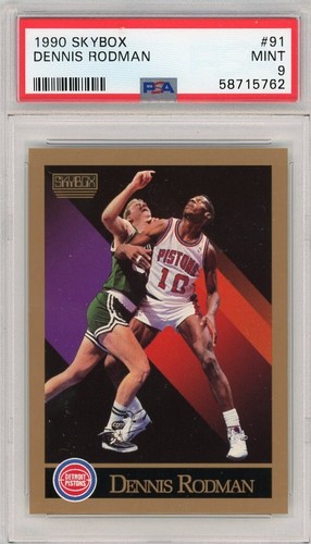 Dennis Rodman 1990 Skybox #91 PSA 9 HOF | eBay