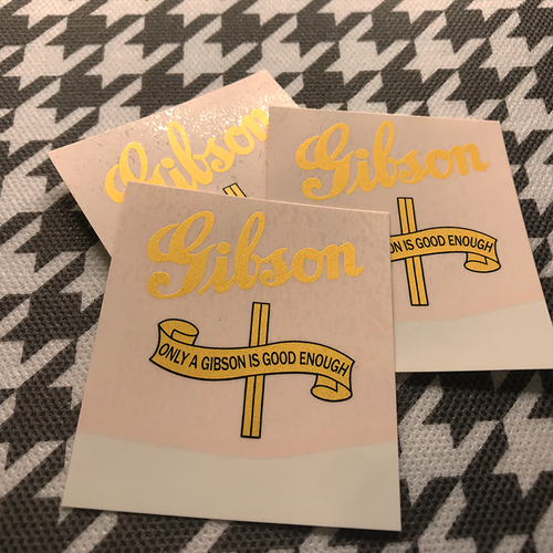 3Pcs Gibson Retro Decal Waterslide Transfer guitar Head Headstock Logo ...